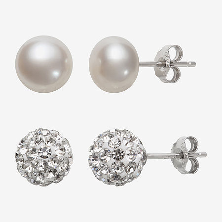 Click here for Womens Genuine White Cultured Freshwater Pearl Ste... prices