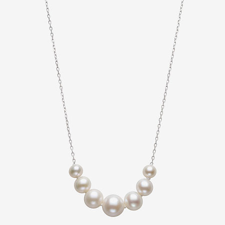 Click here for Womens White Cultured Freshwater Pearl Sterling Si... prices