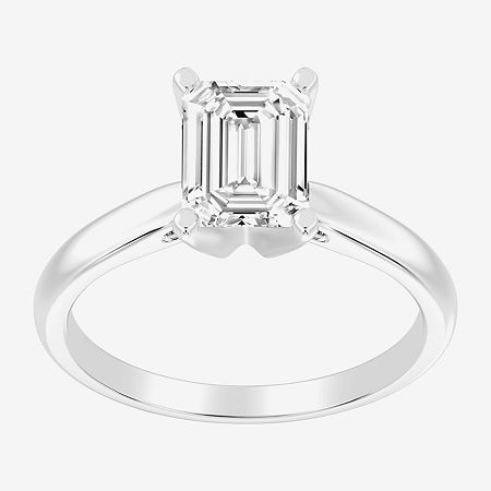 Click here for 2 CT. Lab-Grown (I / SI2) Diamond Emerald-cut Soli... prices