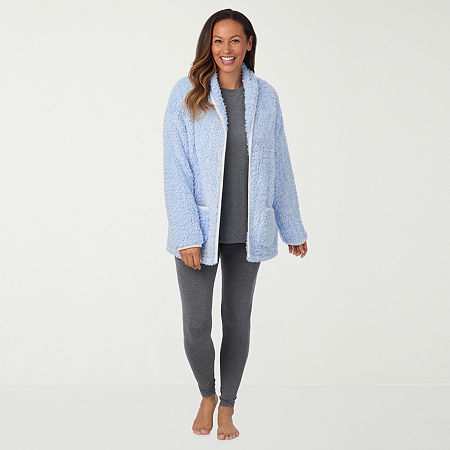 Click here for Cuddl Duds Womens Long Sleeve Cardigan - Blue prices
