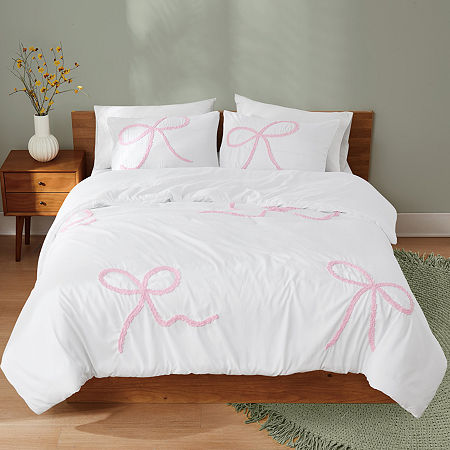 Click here for Truly Soft Truly Soft Textured Bow Comforter Set C... prices