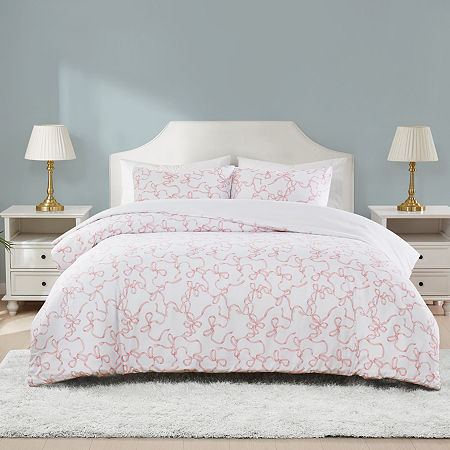 Truly Soft Printed Bow Whimsy 3-Pc. Comforter Set  King - Pink