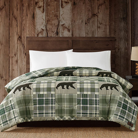 Click here for Mossy Oak Bear Patchwork Comforter  One Size  Gree... prices