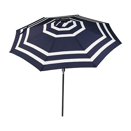 Click here for Sunnydaze 9-Foot Solar Patio Umbrella with Tilt Cr... prices