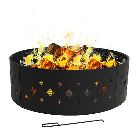 Click here for Weather Resistant Fire Pit  One Size  Black prices