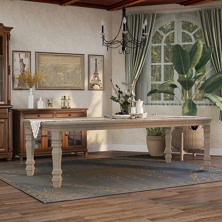 Click here for Orchard Rectangular Wood-Top Dining Table  One Siz... prices