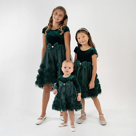 Click here for Rare Editions Toddler Girls Short Sleeve Fit + Fla... prices
