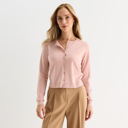 Click here for Liz Claiborne Womens Crew Neck Long Sleeve Button... prices