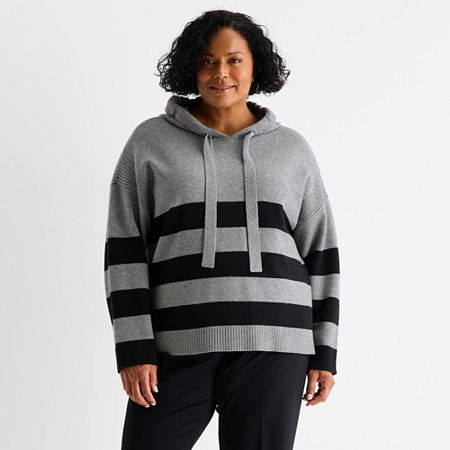 Click here for Liz Claiborne Plus Womens Hooded Long Sleeve Pullo... prices