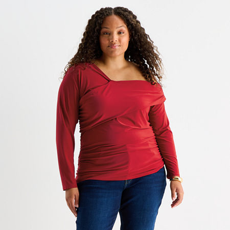 Click here for Bold Elements Womens Asymmetrical Neck Long Sleeve... prices