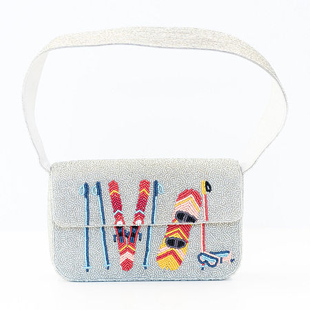 Click here for SOL and MER Beaded Baguette Shoulder Bag  One Size... prices