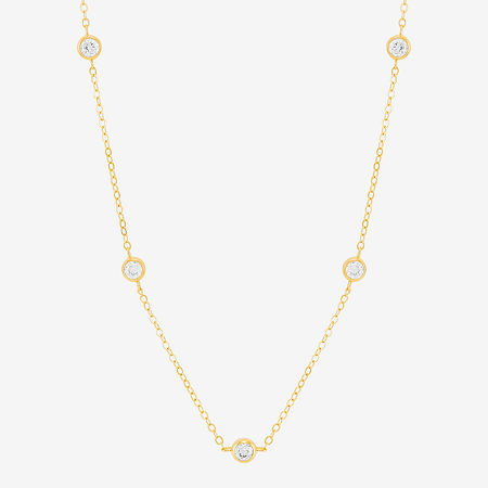 Click here for Silver Addiction Womens 14K Gold Over Silver 17 In... prices