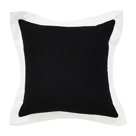 Click here for Lr Home Neela Bordered Square Throw Pillow  One Si... prices