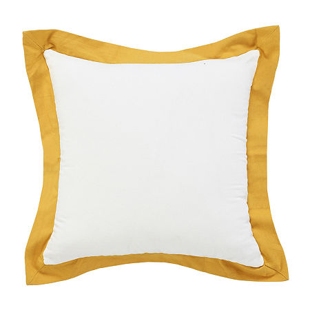 Click here for Lr Home Neela Bordered Square Throw Pillow  One Si... prices