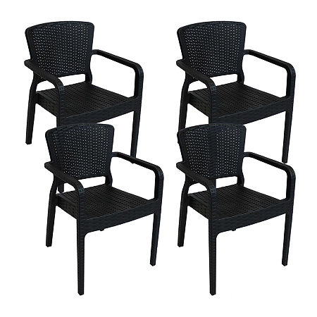 Click here for 4 Pack Armchair  One Size  Black prices