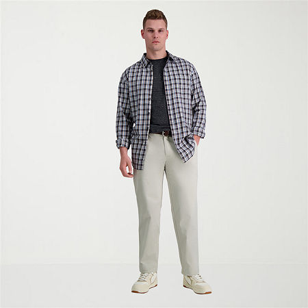 Click here for Haggar Life Khaki Chino Mens Comfort Waistband Sli... prices