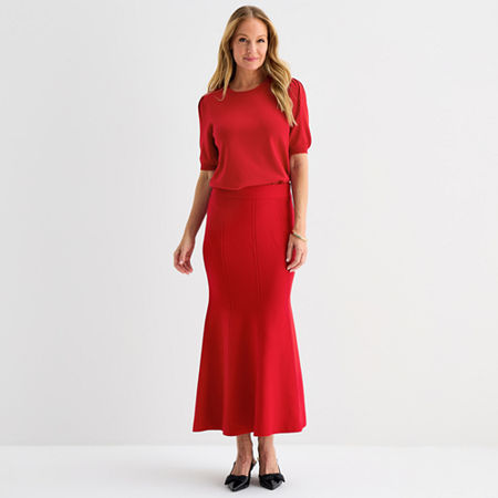 Click here for Liz Claiborne Womens Tall Midi Flared Skirt  Large... prices