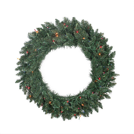 Click here for Pre-Lit Traditional Pine Artificial Christmas Wrea... prices