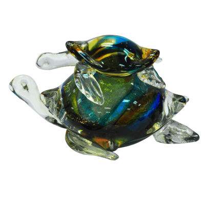 Dale Tiffany Sea Turtles Art Glass Sculpture, Color: Multi - JCPenney