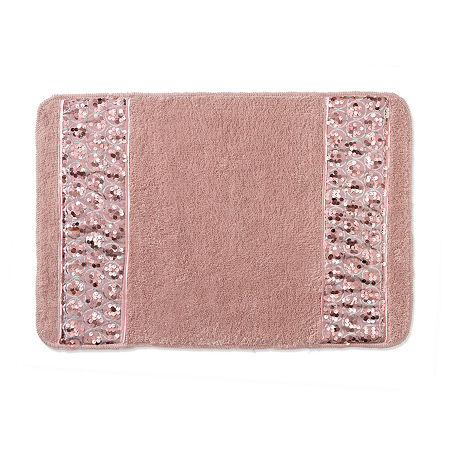 Popular Bath Sinatra Sequin Bath Rug  21 x 24 - Blush