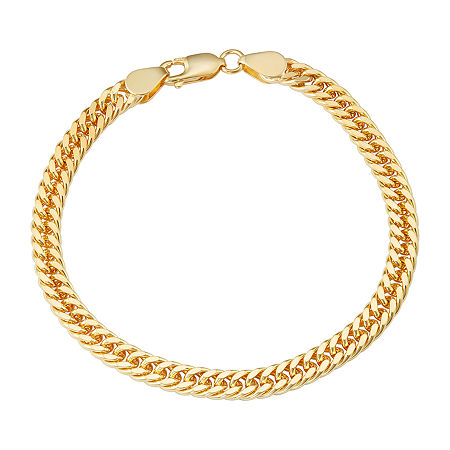 Click here for Mens 14K Gold Over Silver Solid 8 1/2 Inch Link Br... prices