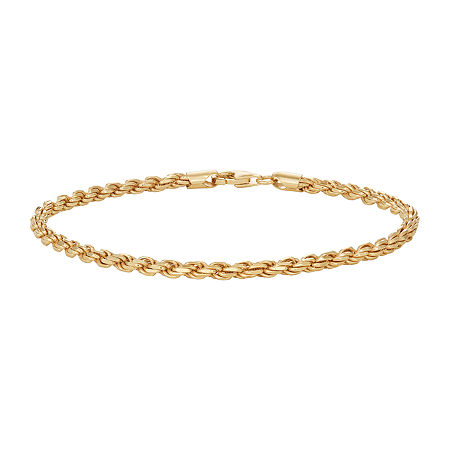 Click here for Mens 14K Gold Over Silver Solid 8 1/2 Inch Link Br... prices