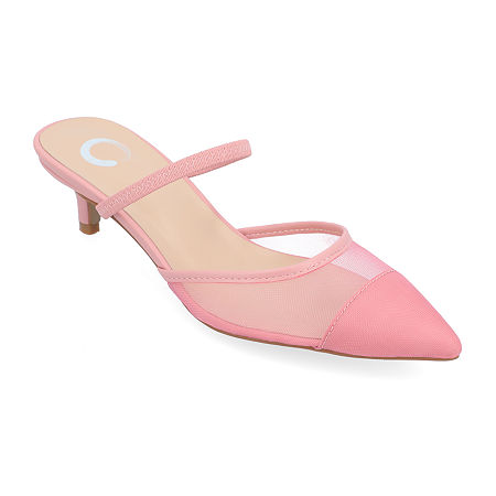 Journee Collection Womens Allana Mesh Heels - Pink
