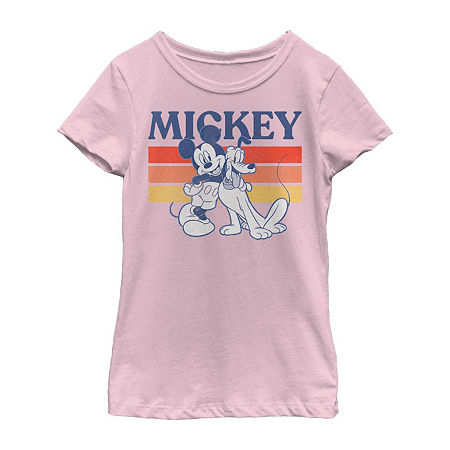 Click here for Disney Little & Big Kid Girls Crew Neck Short Slee... prices