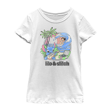 Click here for Disney Little & Big Kid Girls Crew Neck Short Slee... prices