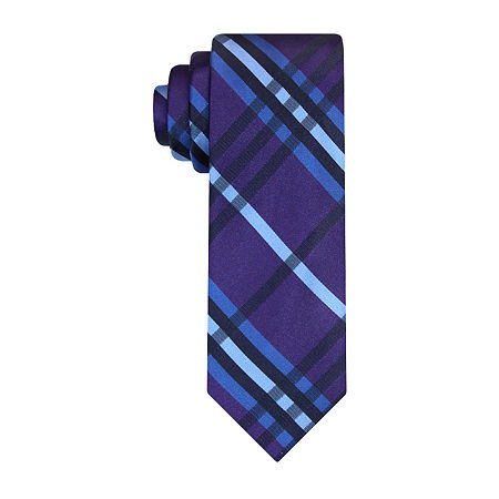 Click here for Van Heusen Extra Long Plaid Tie  One Size  Purple prices