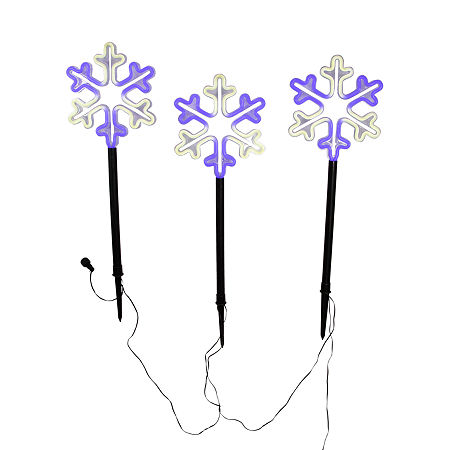 Click here for Kurt Adler 26 Led Snowflake Set Christmas Yard Art... prices