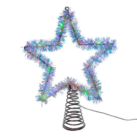 Click here for Kurt Adler 12.2 Led Silver Tinsel Star Christmas T... prices