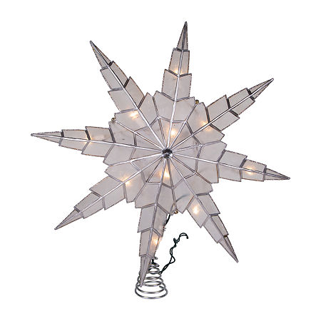 Click here for Kurt S. Adler 15in. Capiz Silver Star Tree Topper prices