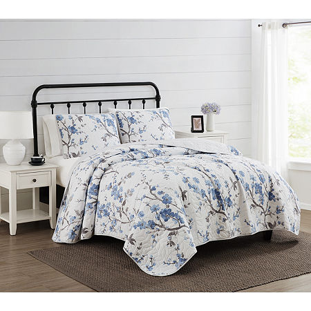 Click here for Cannon Kasumi Floral Print Quilt Set prices