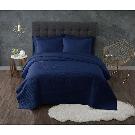 Click here for Truly Calm Antimicrobial Quilt Set  One Size  Blue prices