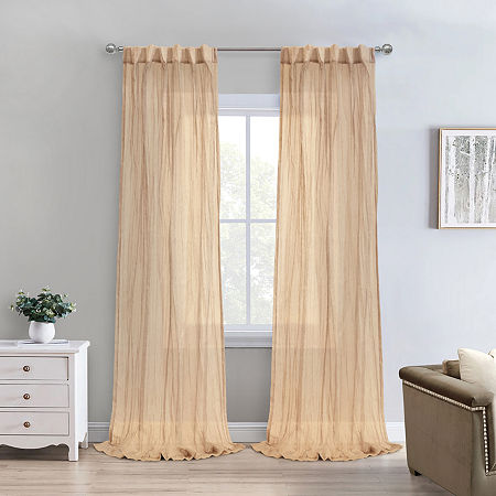 Click here for Paloma Rod Pocket Back Tab Sheer Single Curtain Pa... prices