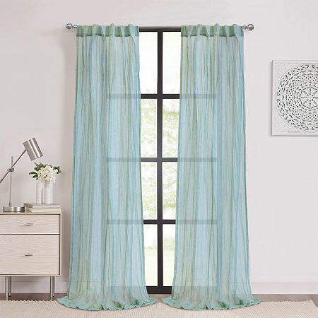 Click here for Paloma Rod Pocket Back Tab Sheer Single Curtain Pa... prices