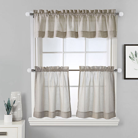 Click here for Wickham Rod Pocket Sheer Curtain Panel  One Size... prices