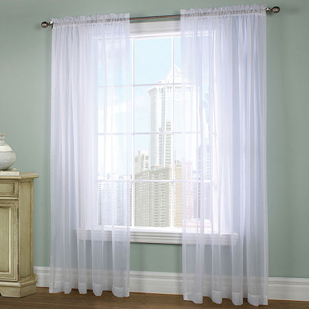 Click here for Habitat Rhapsody Voile Rod Pocket Sheer Single Cur... prices