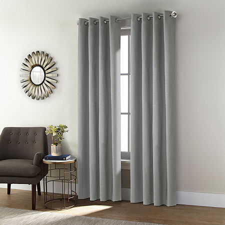Thermaplus(tm) Shadow Grommet Curtain Panel