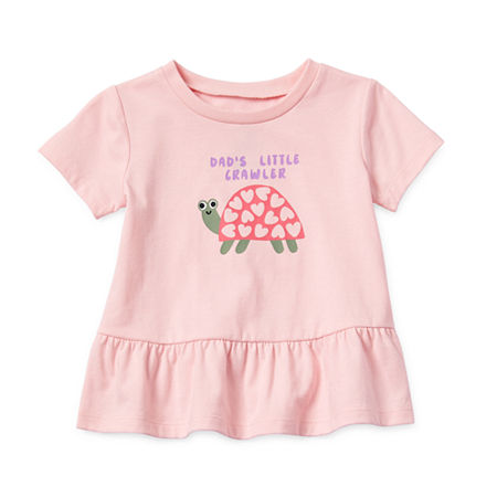 Click here for Okie Dokie Baby Girls Round Neck Short Sleeve T-Sh... prices