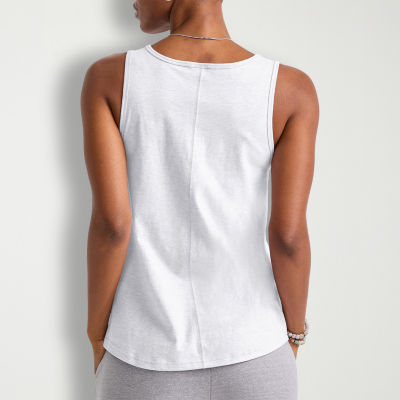 Hanes Womens U Neck Sleeveless Active Tank Top - JCPenney
