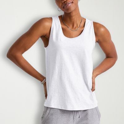 Hanes Womens U Neck Sleeveless Active Tank Top - JCPenney