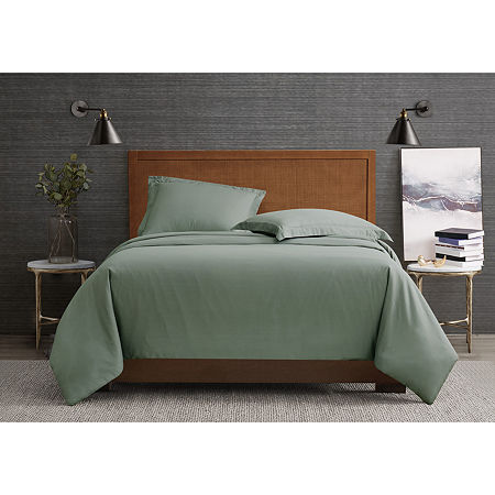 Click here for London Fog Garment Wash Solid Duvet Cover Set  One... prices