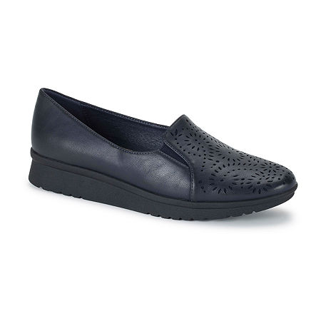 Baretraps Womens Army Slip On Casual Loafers - Navy