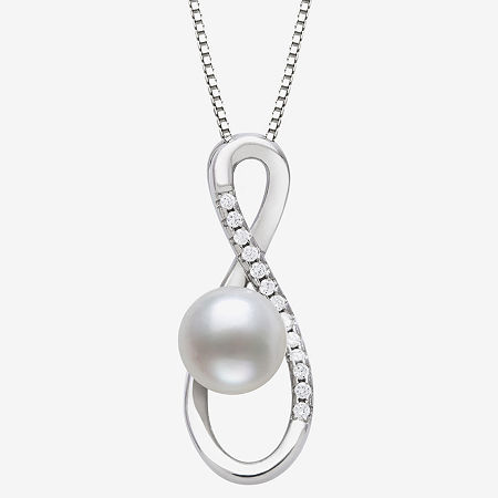Click here for Womens White Cultured Freshwater Pearl Sterling Si... prices