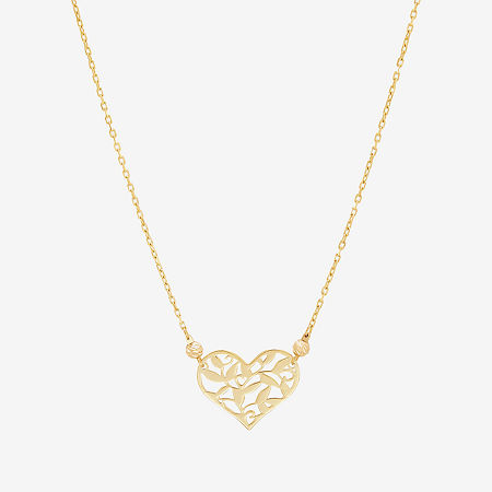 Click here for Limited Quantities! Womens 10K Gold Heart 18 Inch... prices