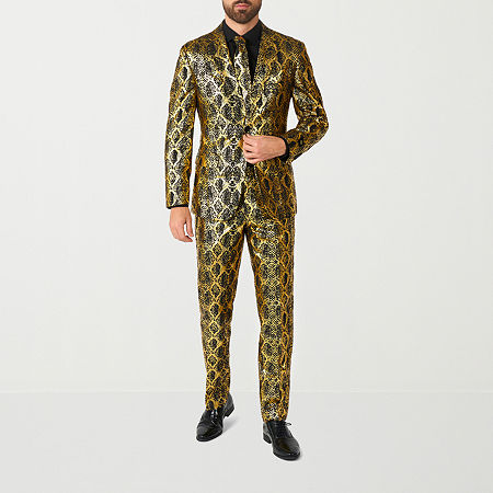 Click here for OppoSuits Big & Tall Shiny Party Suit - Peppy Pink... prices
