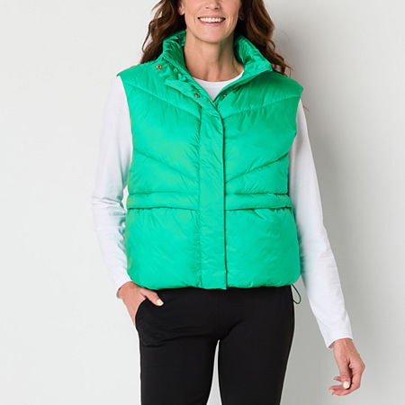 Click here for Xersion Womens Oversized Puffer Vest  Large  Green prices
