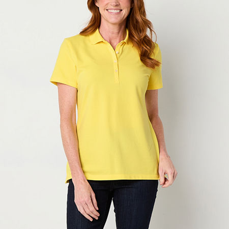 Click here for St. Johns Bay Womens Short Sleeve Polo Shirt  X-sm... prices